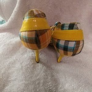 Bumper | Shoes | Bumper Plaid Stiletto Heels Shoes | Poshmark